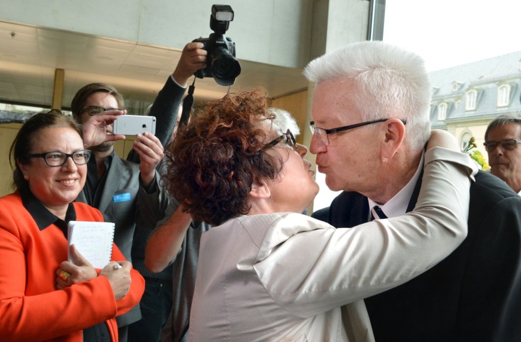 Enkel Julius Knuddelte Kurz Nach Der Wahl Mit Dem Frisch Gebackenen