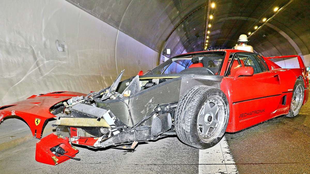 Zerstörter Ferrari sollte bei der Motorworld gezeigt werden