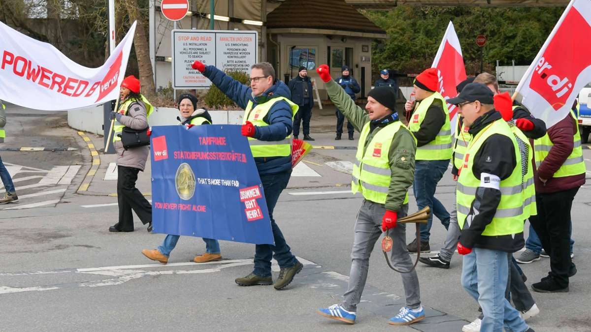 Wunderschne Verdi Stuttgart Streik Fotosnull